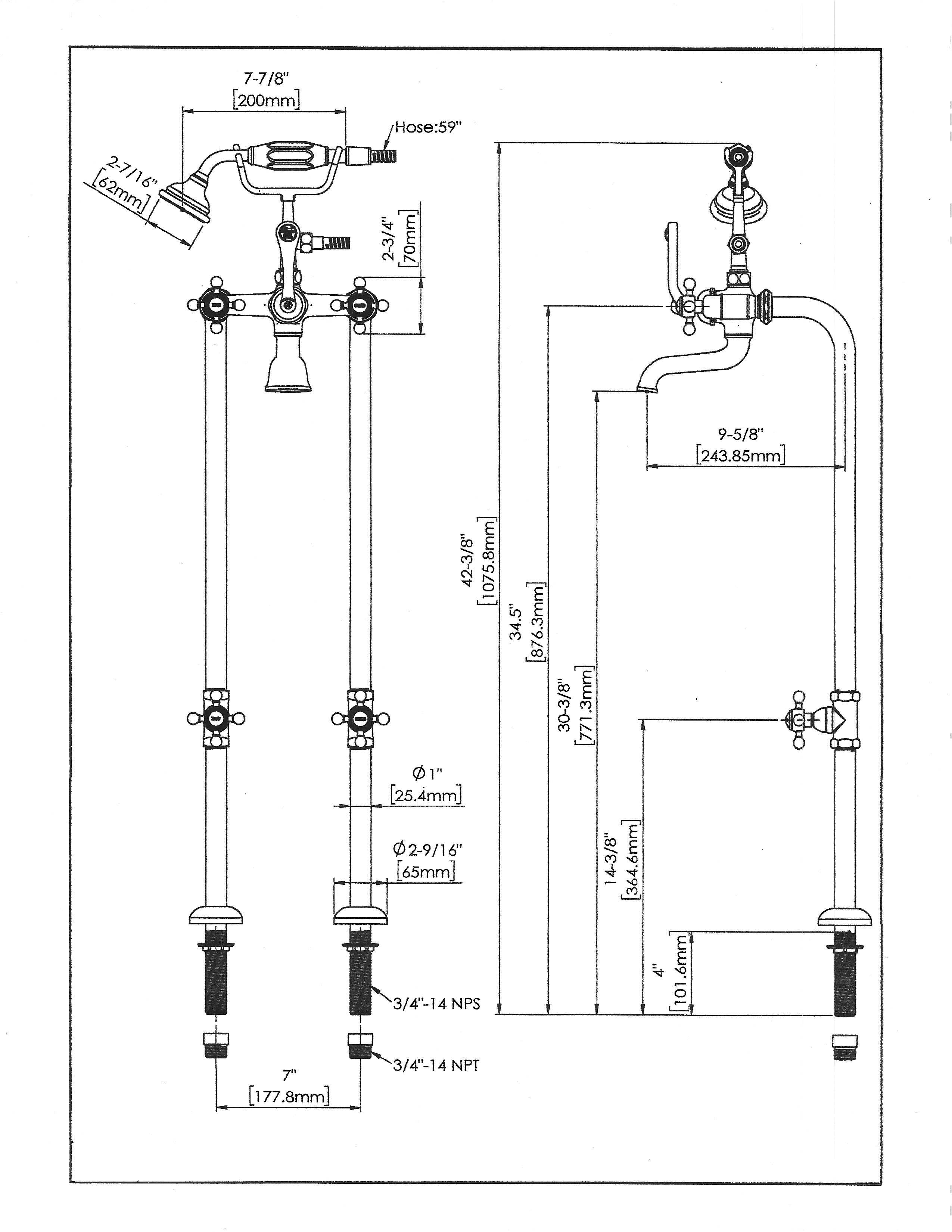 HRLBrass Free Standing Tub Filler – hrlbrass